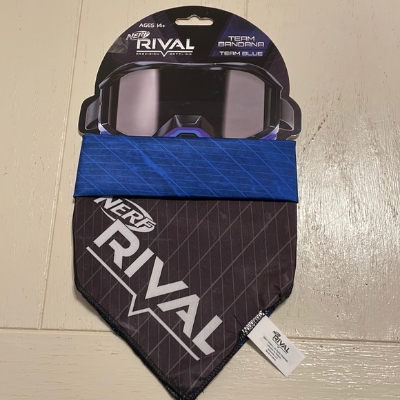 Hasbro | Toys | Nerf Rival Blue Team Bandana | Poshmark
